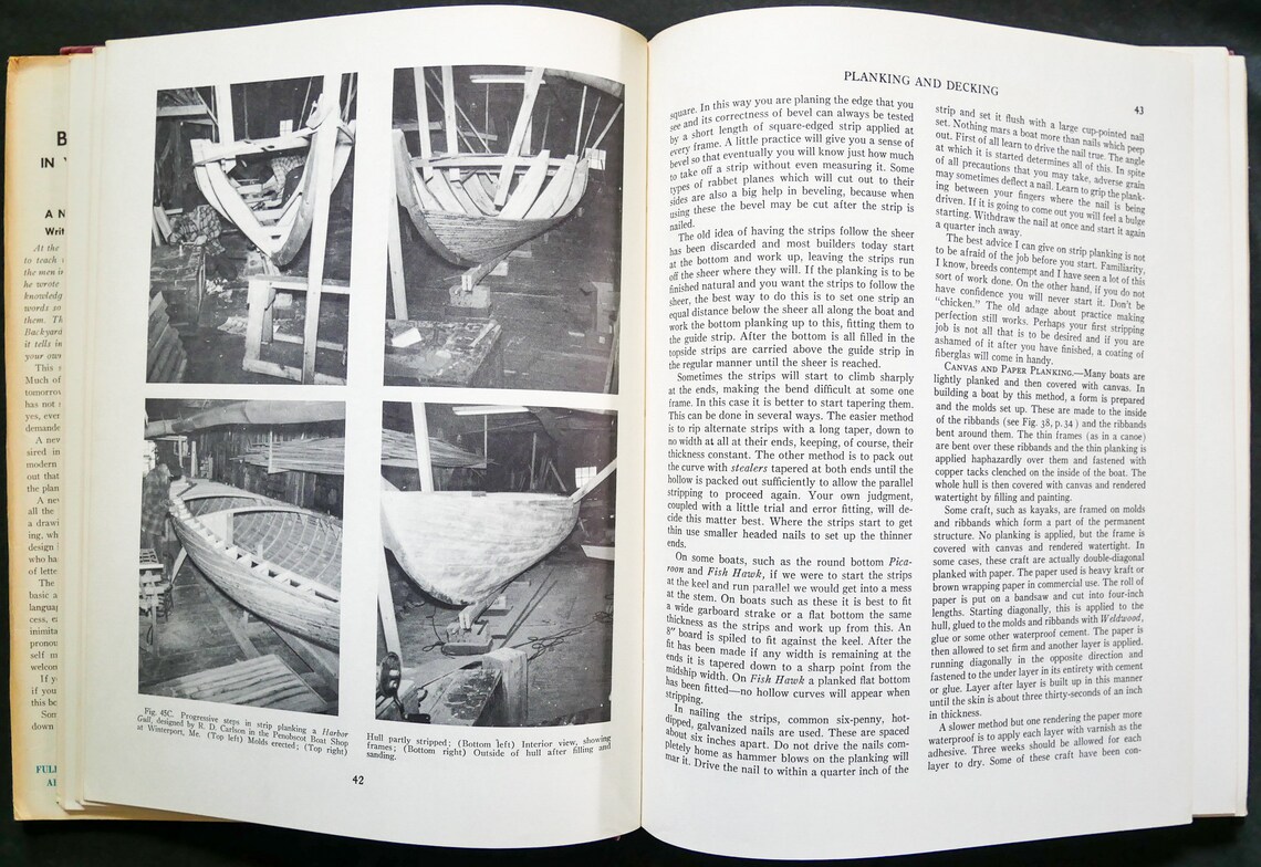 Boat Building in Your Own Backyard 1958 by S. S. Rabl - Etsy