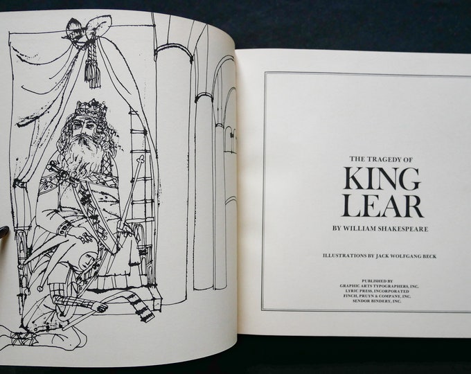 The Tragedy of King Lear 1968, Graphic Arts by William Shakespeare. Illustrated by Jack Wolfgang ...