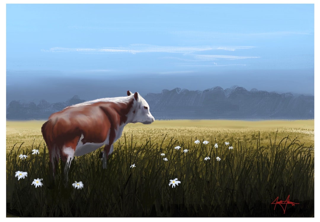 Fine Art Print - “scenic Pasture” 4” X 6” - Etsy