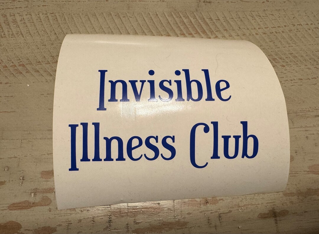 Invisible Illness Club Decal - Etsy