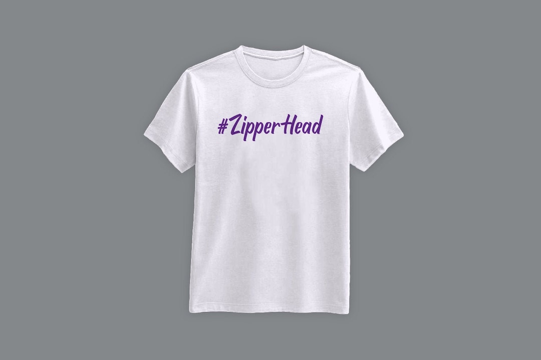 Hashtag Zipperhead Gilden T-shirt - Etsy