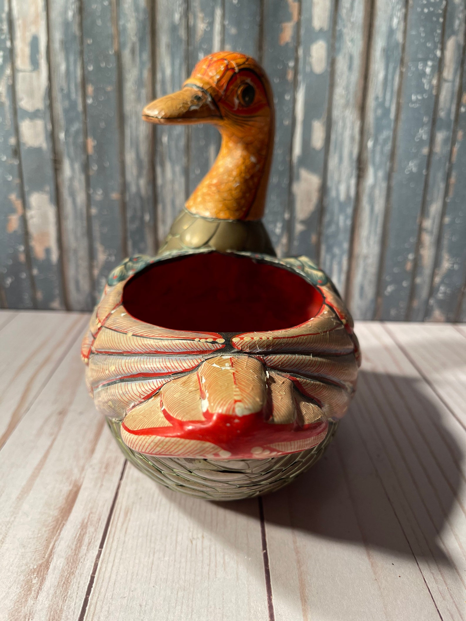 Colorful Duck Planter - Etsy