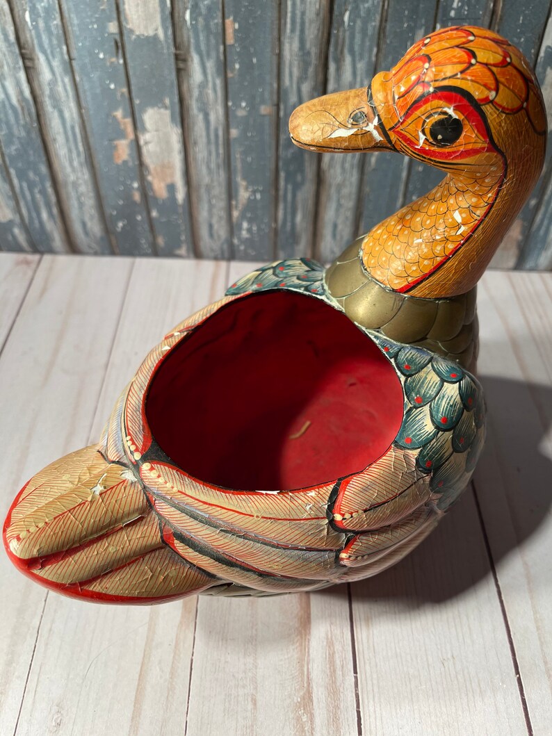Colorful Duck Planter - Etsy