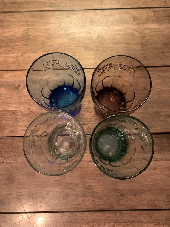 Drinkware Collectible Multi-Colored Coca Cola Glasses Home & Living ...