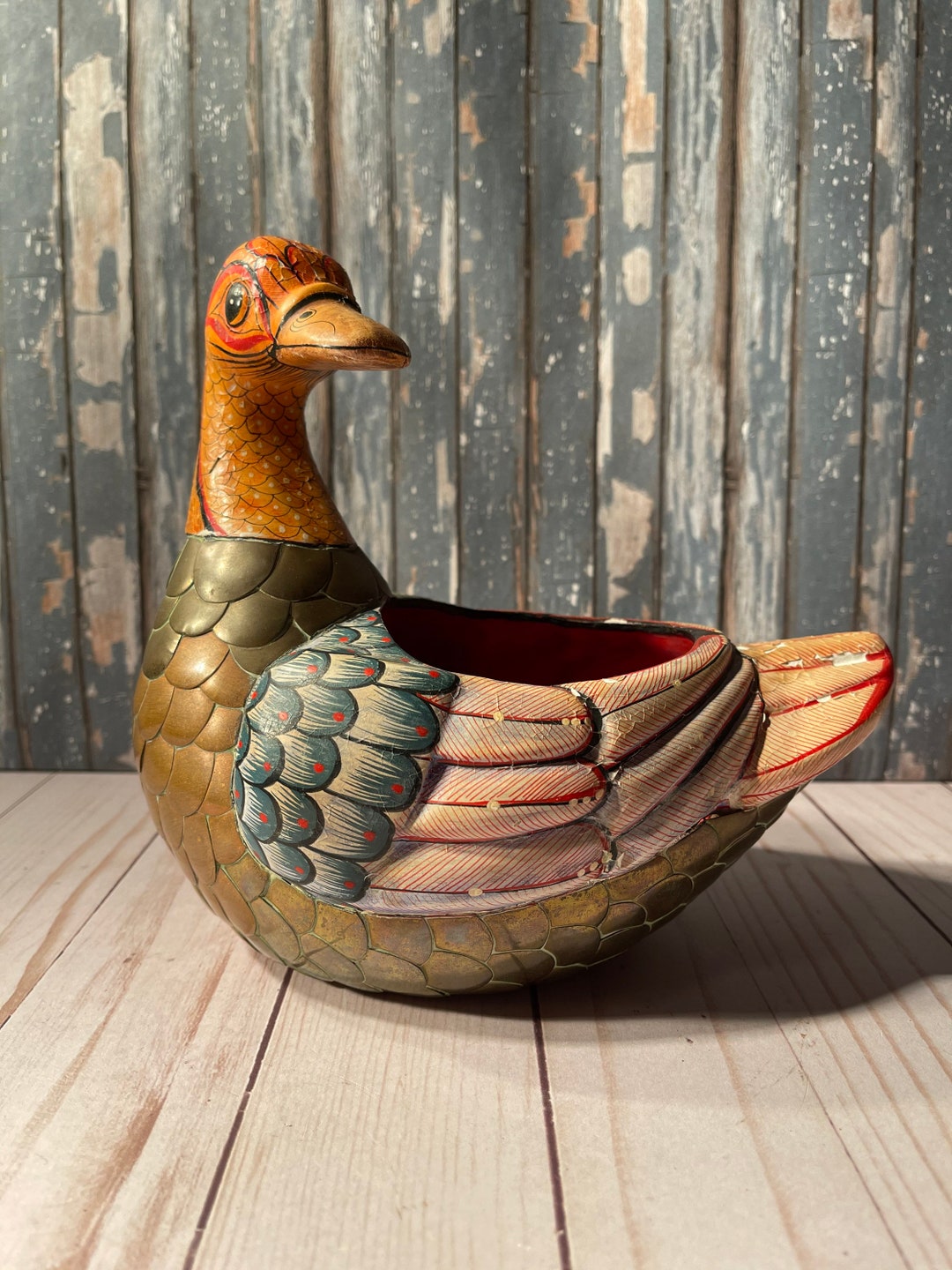 Colorful Duck Planter - Etsy