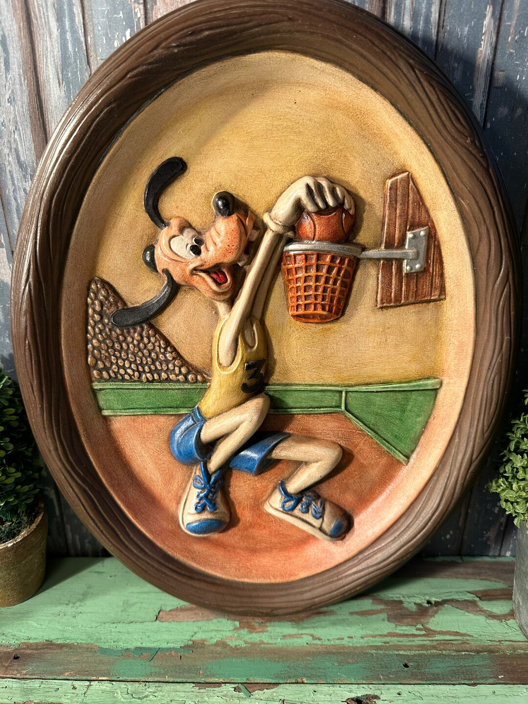 Vintage Disney Ceramic/chalkware Goofy Wall Hanging - Etsy