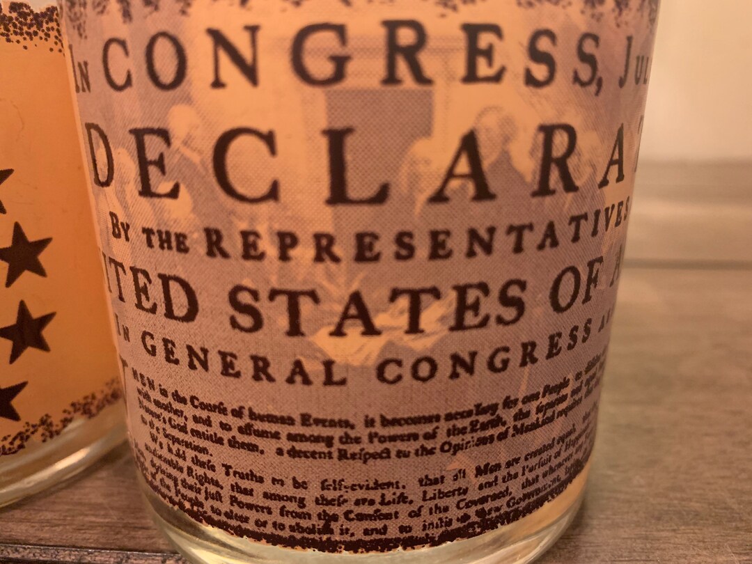 Vintage Congress Declaration of Independence Glasses - Etsy