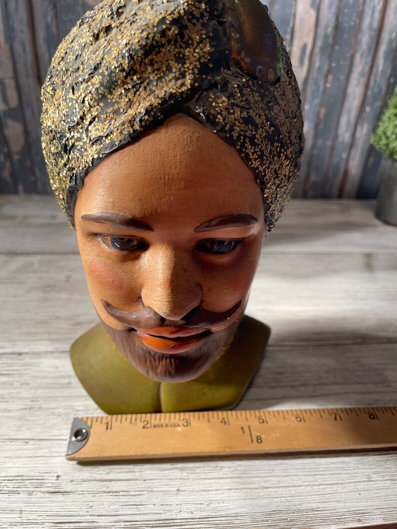 Vintage Marwal Chalkware Busts Male and Female - Etsy