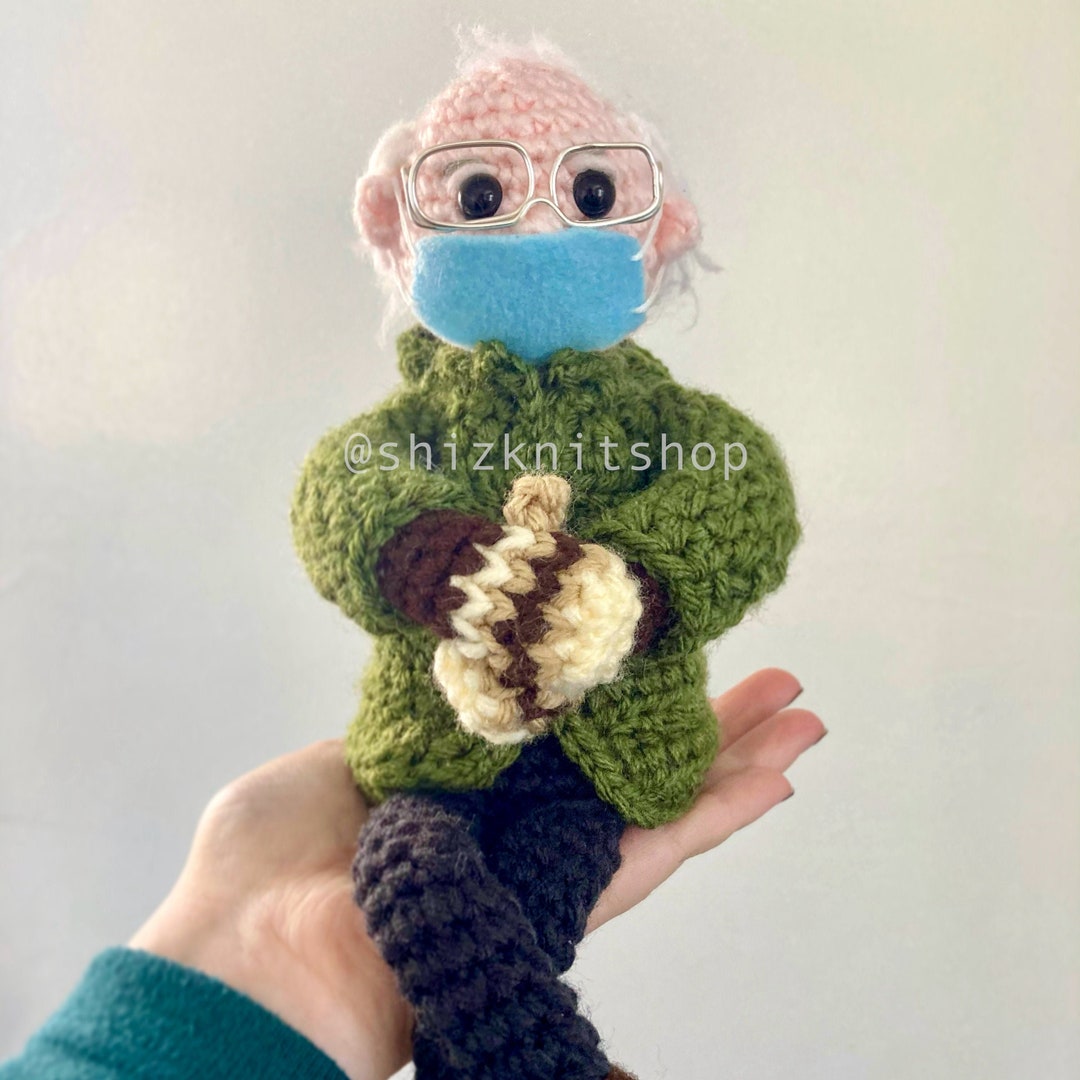 Crocheted Bernie Sanders Mittens Doll -- Made to Order - Etsy