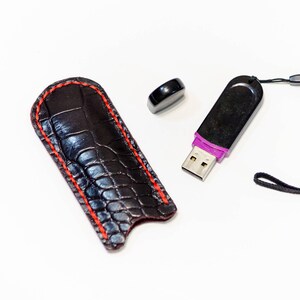 Leather Flash Drive Case, USB Flash Drive Case, Leather Flash Drive ...