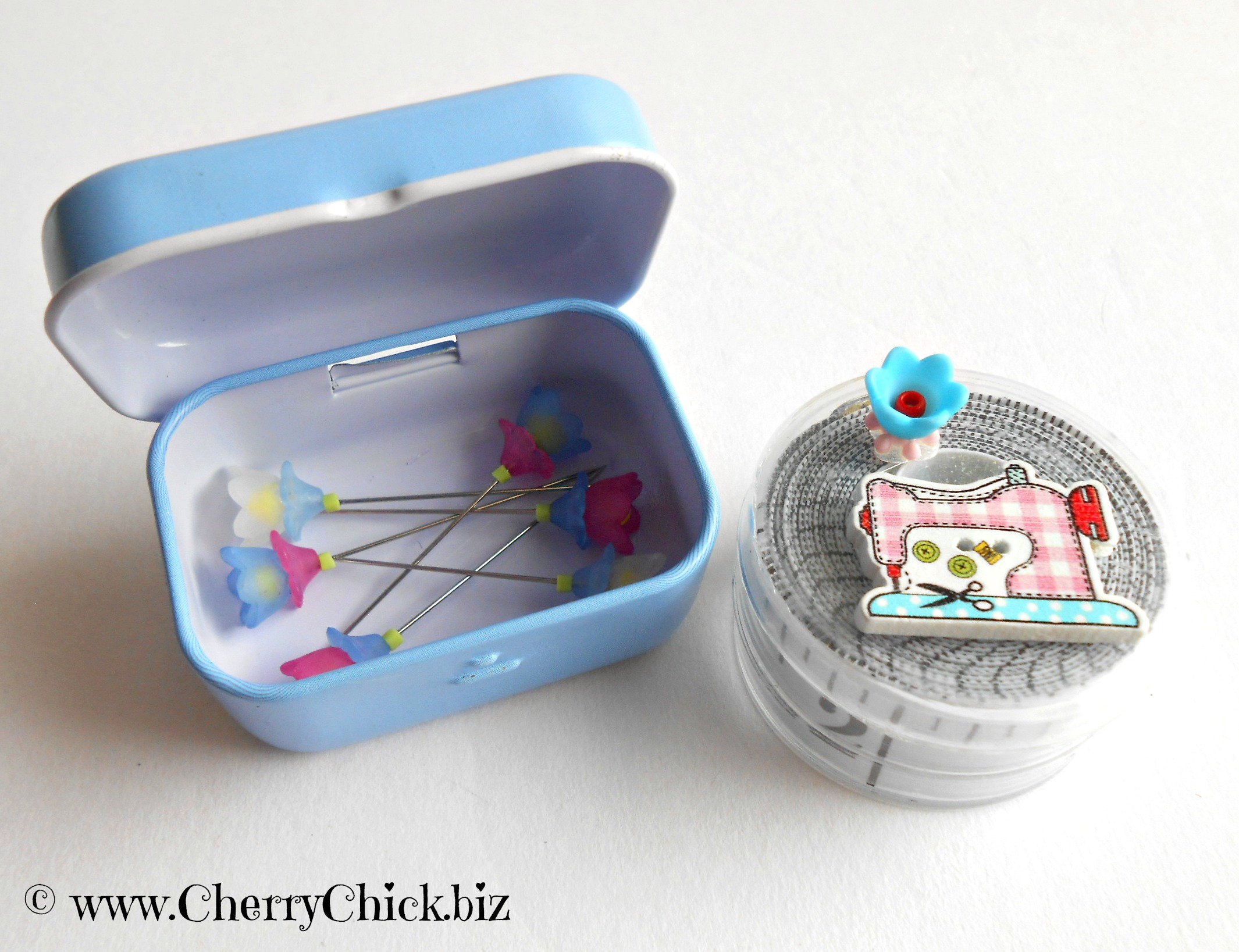 Sewing Pins - Pins in Tins - Decorative Sewing Pins - Quilting Pins ...