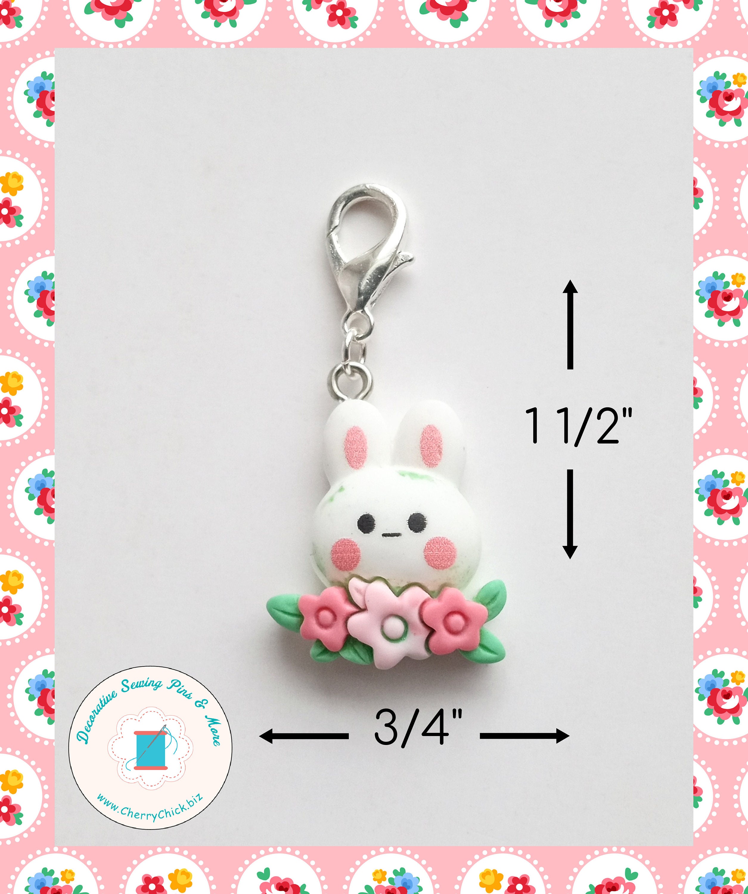 Bunny zipper charm - Resin Bunny zipper pull - Bunny Planner Charms ...