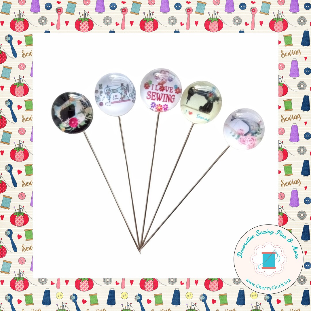 Sewing Theme Pins - Decorative Sewing Pins - Sewing Machine Pin - I ...