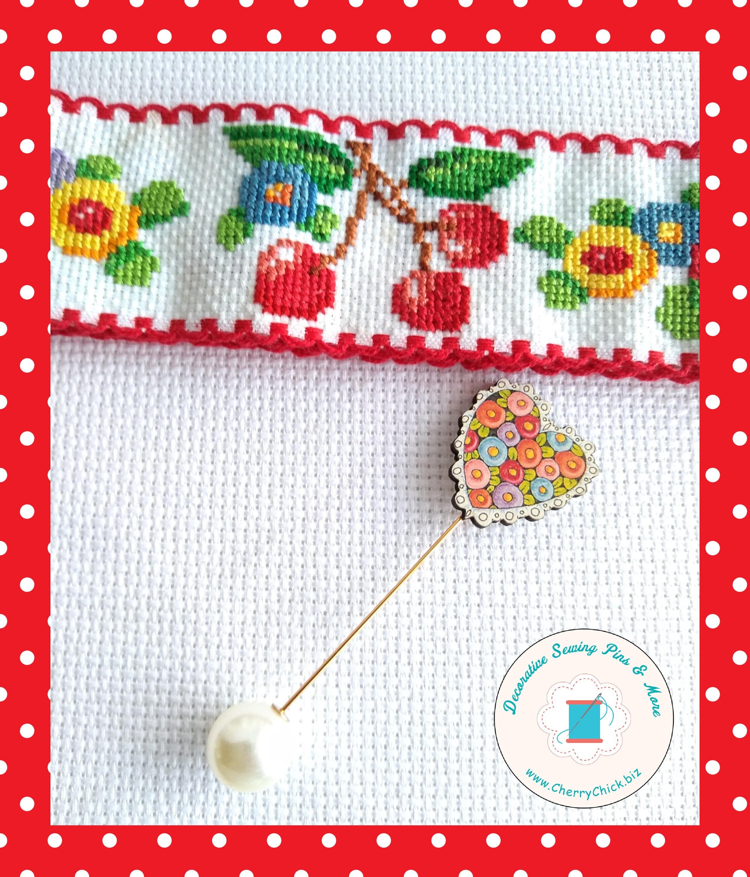 Counting Pin - Heart Counting Pin - Gift for Cross Stitchers ...