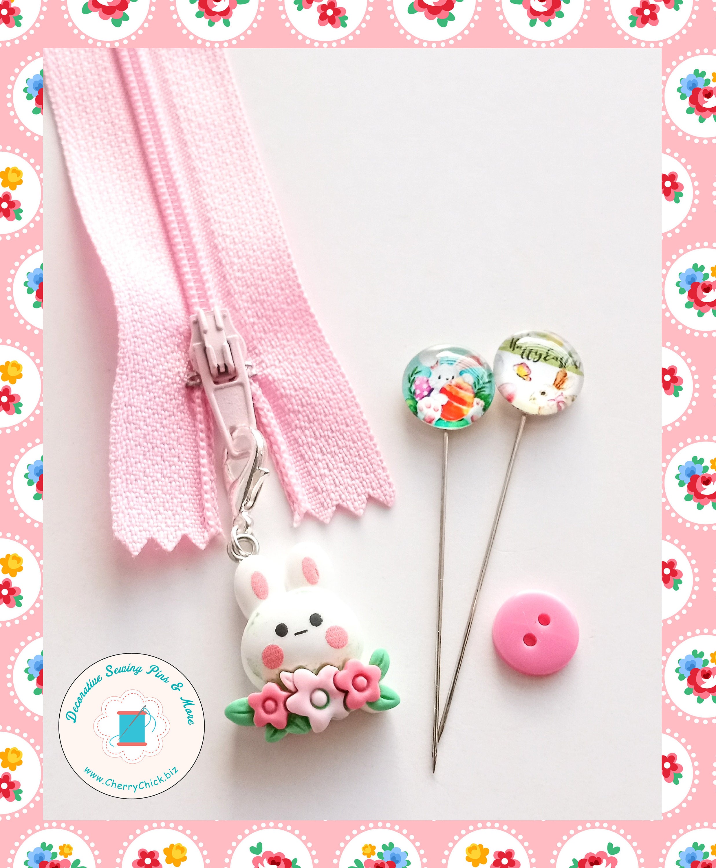 Bunny zipper charm - Resin Bunny zipper pull - Bunny Planner Charms ...