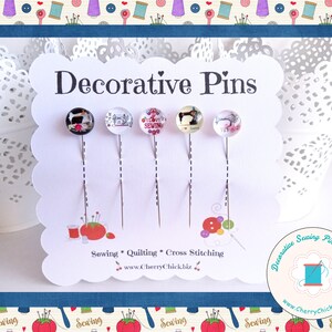 Sewing Theme Pins - Decorative Sewing Pins - Sewing Machine Pin - I ...