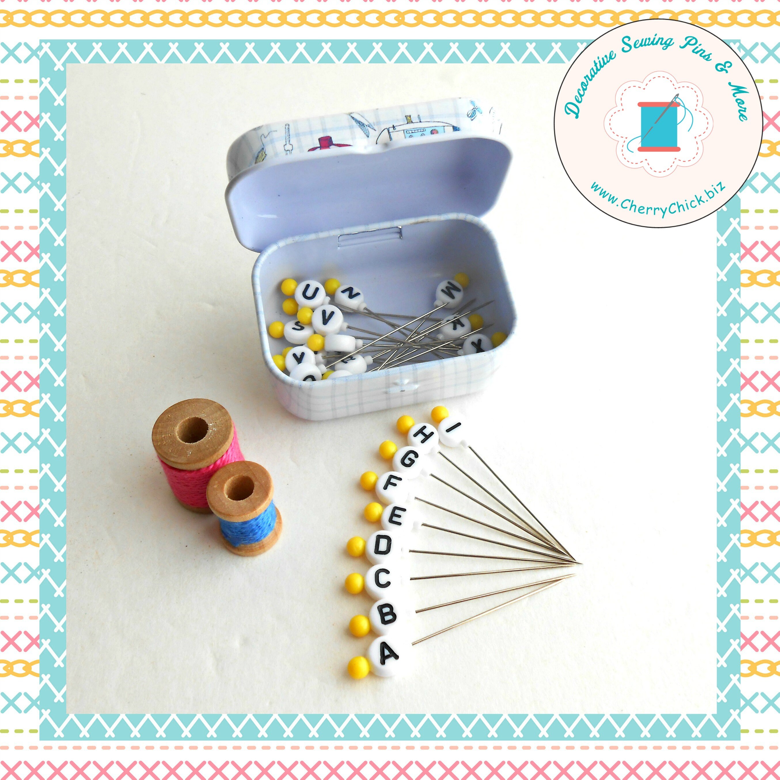 Alphabet quilters pins Quilt row markers Quilt layout | Etsy