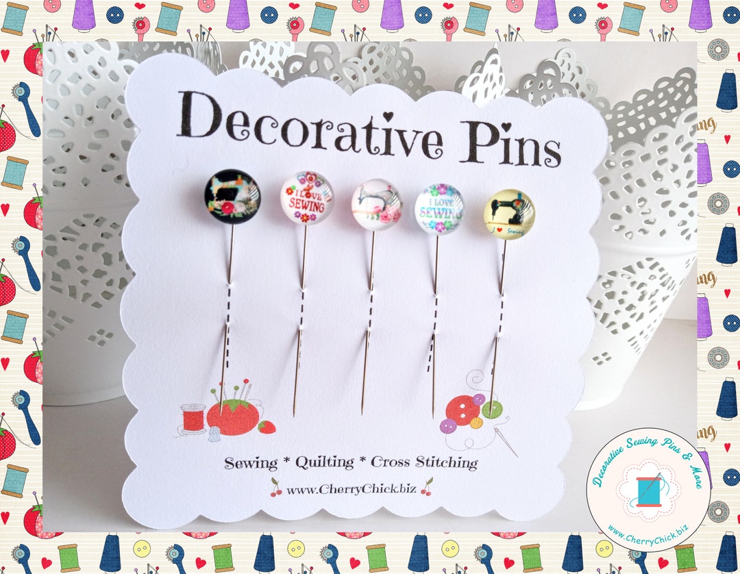 Sewing Theme Pins Decorative Sewing Pins Sewing Machine - Etsy
