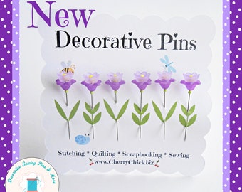 Decorative Sewing Pins Pin Toppers Gift for Quilters - Etsy