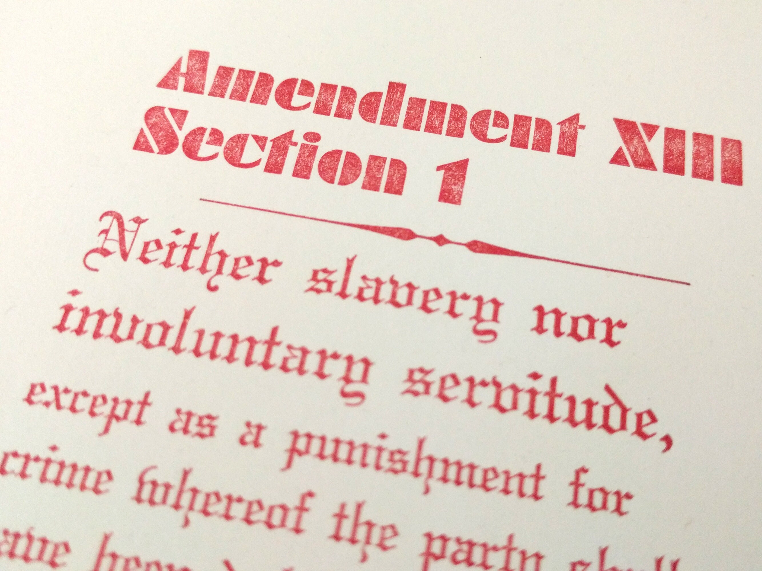 Thirteenth Amendment to the United States Constitution | Etsy