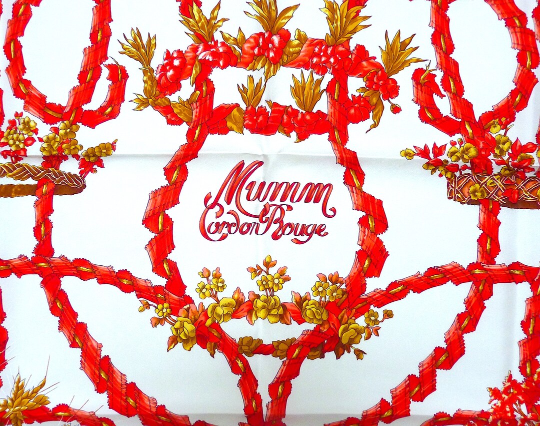 Rare Hermes Scarf Special Edition Le Sacre Du Printemps for Mumm Cordon ...