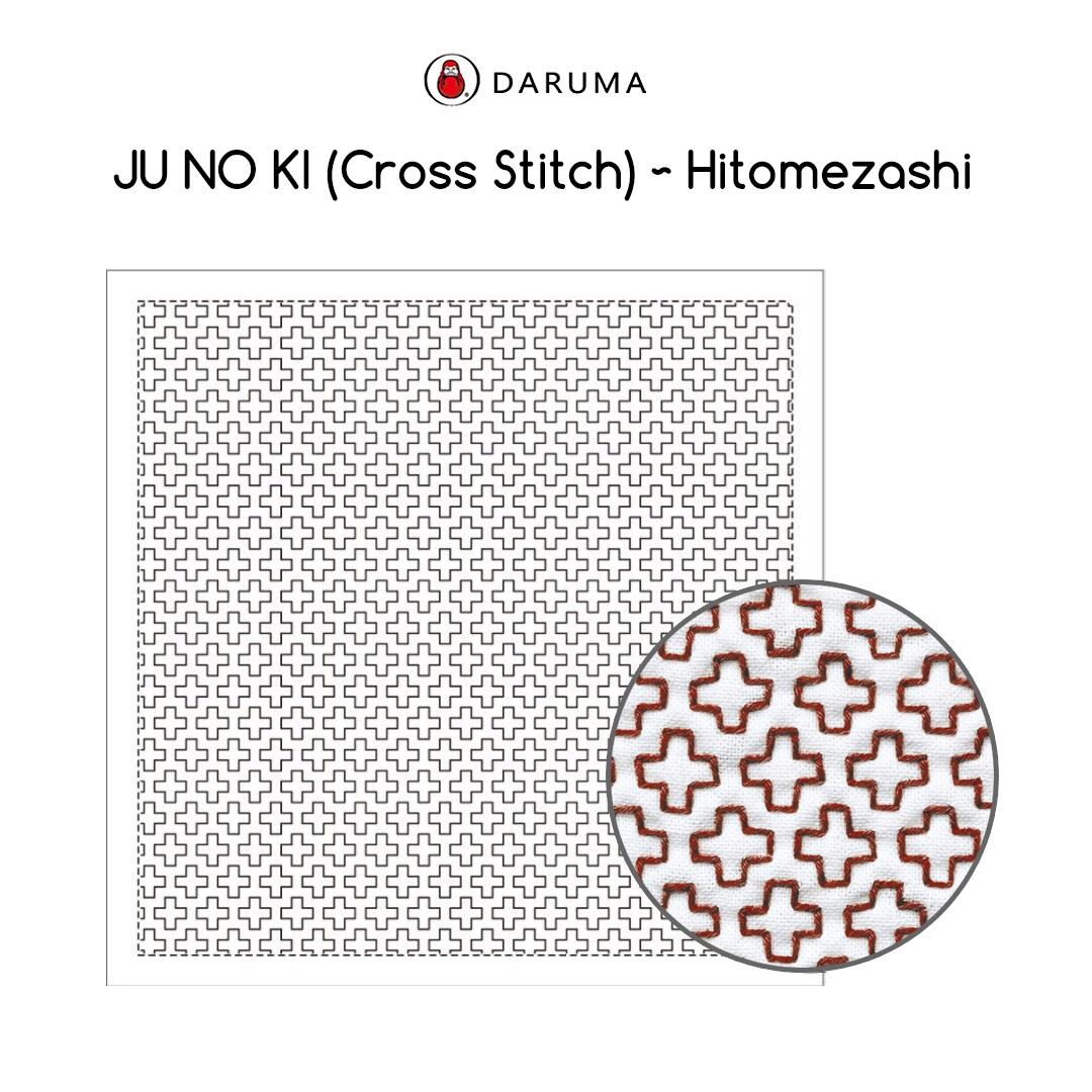 Daruma Sashiko Sampler | Sashiko Panel | Pre-printed Cotton | Ju No Ki ...