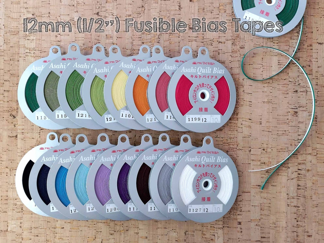 Fusible Bias Tape 12mm 1/2 X 10m 11y Stained Glass Bias Iron on Bias ...