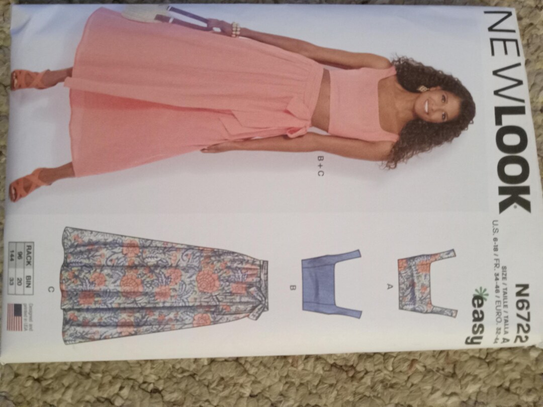 New Look Sewing Pattern 6722-- New, Uncut With Factory Folds - Etsy