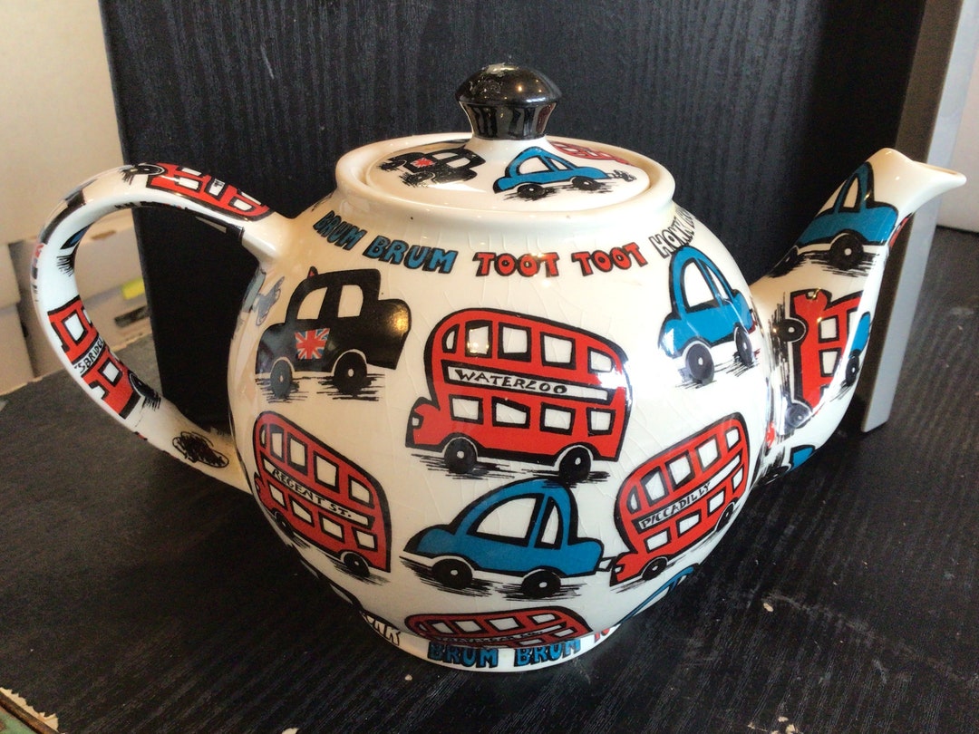 Cardew Design Teapot England Autos Beep Beep Honk Honk - Etsy