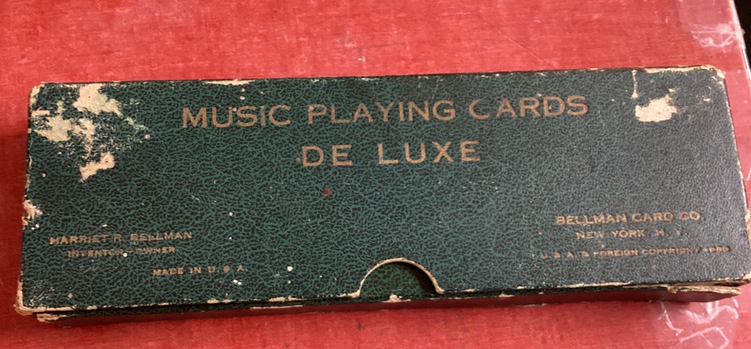 1930 Harriet Bellman Music Playing Cards De Luxe - Etsy