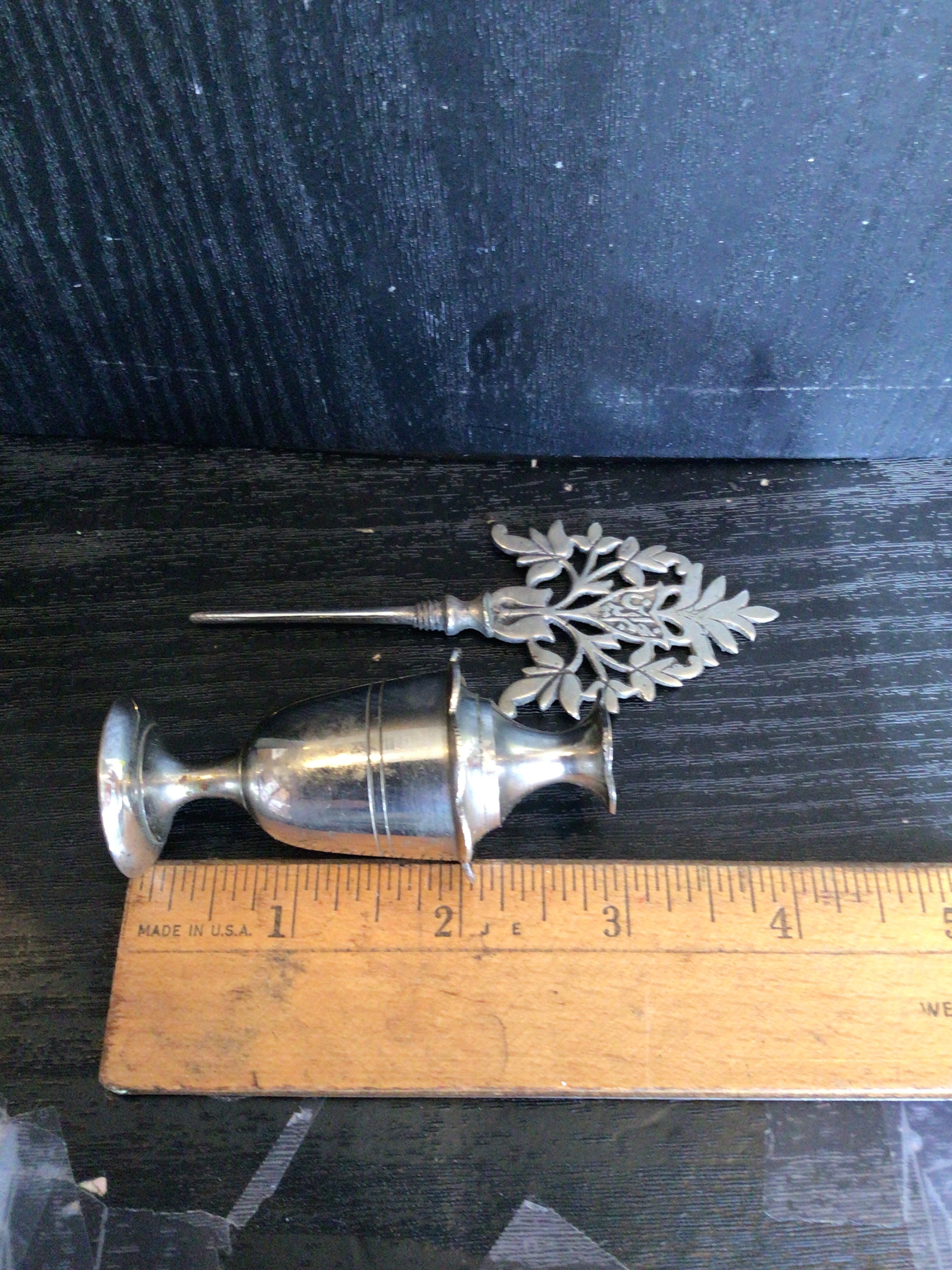 Egyptian Revival Perfume Bottle Silver Plated Mid Century - Etsy