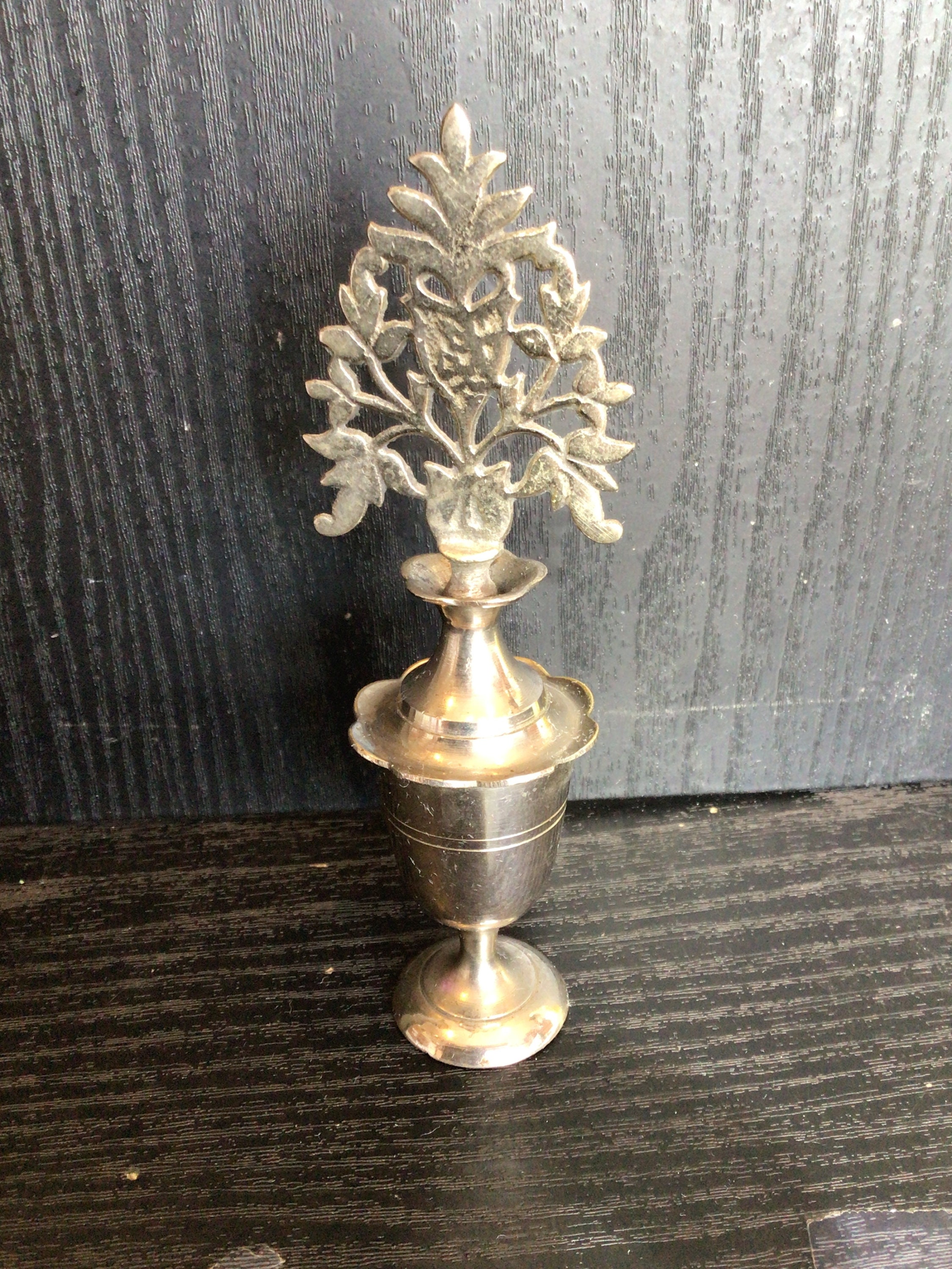 Egyptian Revival Perfume Bottle Silver Plated Mid Century - Etsy