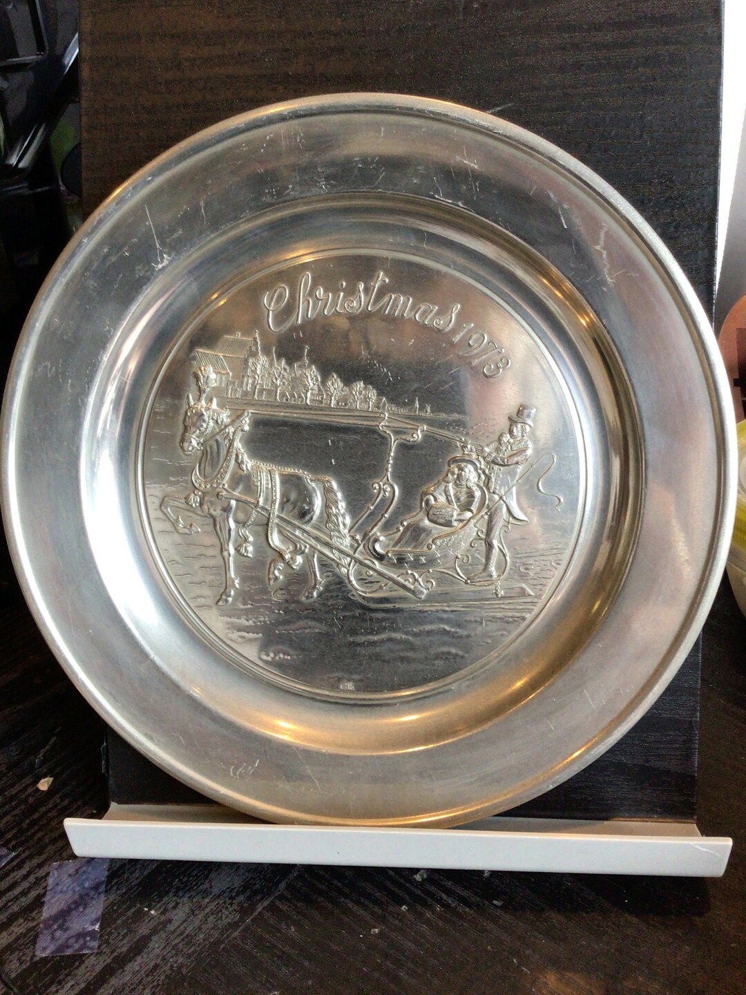 Metawa Holland Real Pewter Christmas 1973 Plate 9 2nd Ed 2583 - Etsy