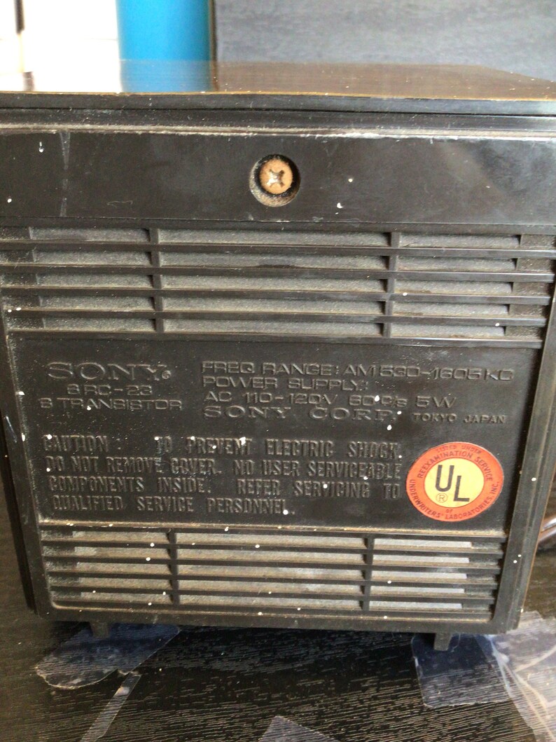 Vintage Sony 6RC-23 ALARM CLOCK Transistor Radio - Etsy