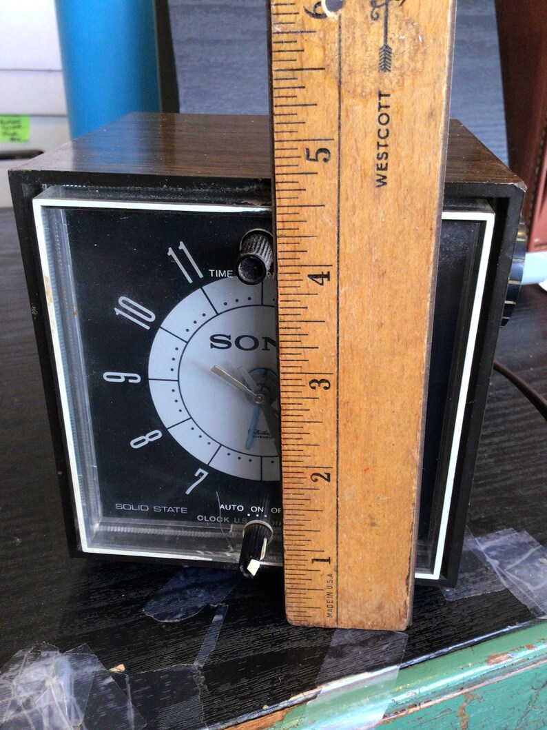 Vintage Sony 6RC-23 ALARM CLOCK Transistor Radio - Etsy