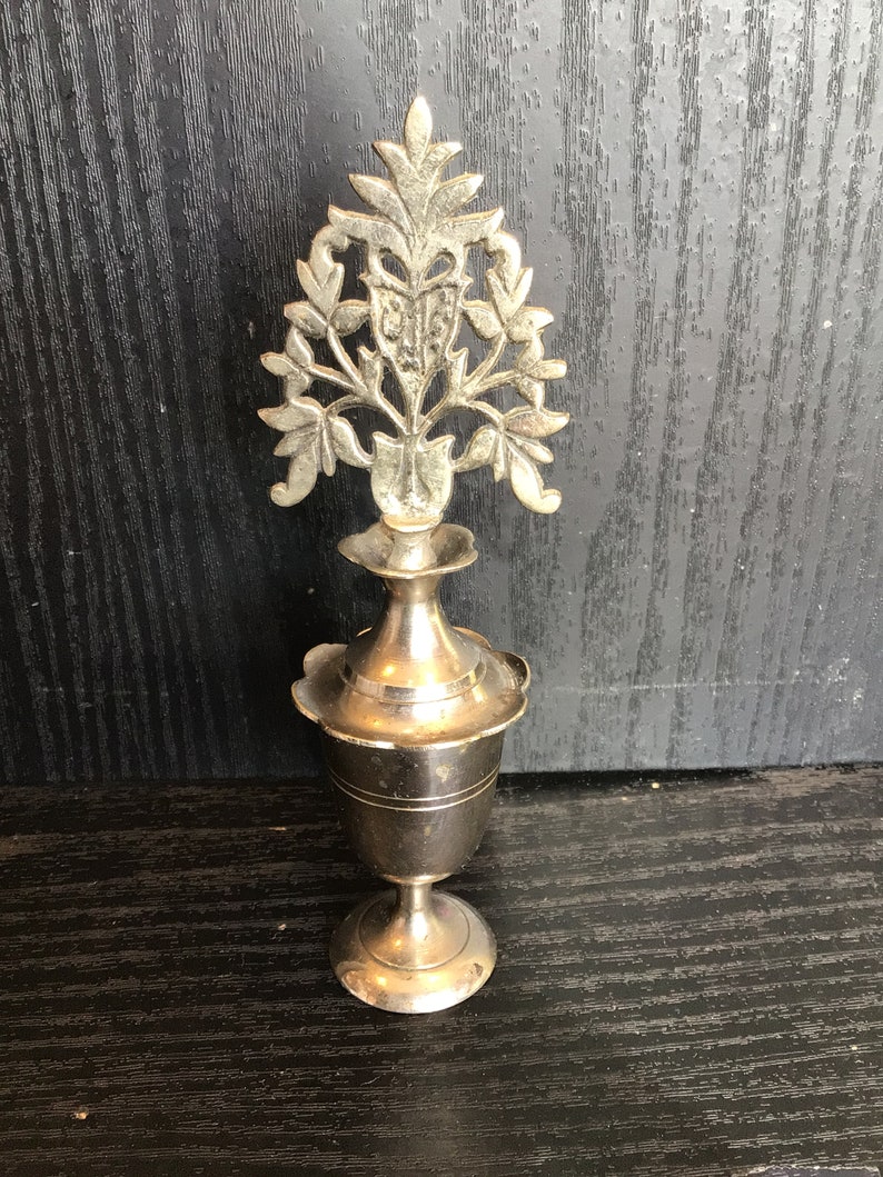 Egyptian Revival Perfume Bottle Silver Plated Mid Century - Etsy