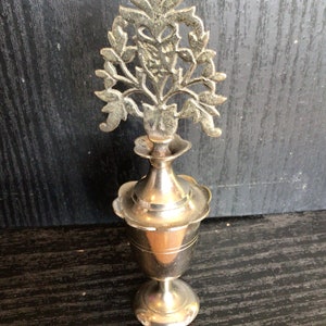 Egyptian Revival Perfume Bottle Silver Plated Mid Century - Etsy