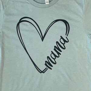 Mama Heart, Double Heart, Doodle Heart, Svg, Jpg, Digital Cut File ...