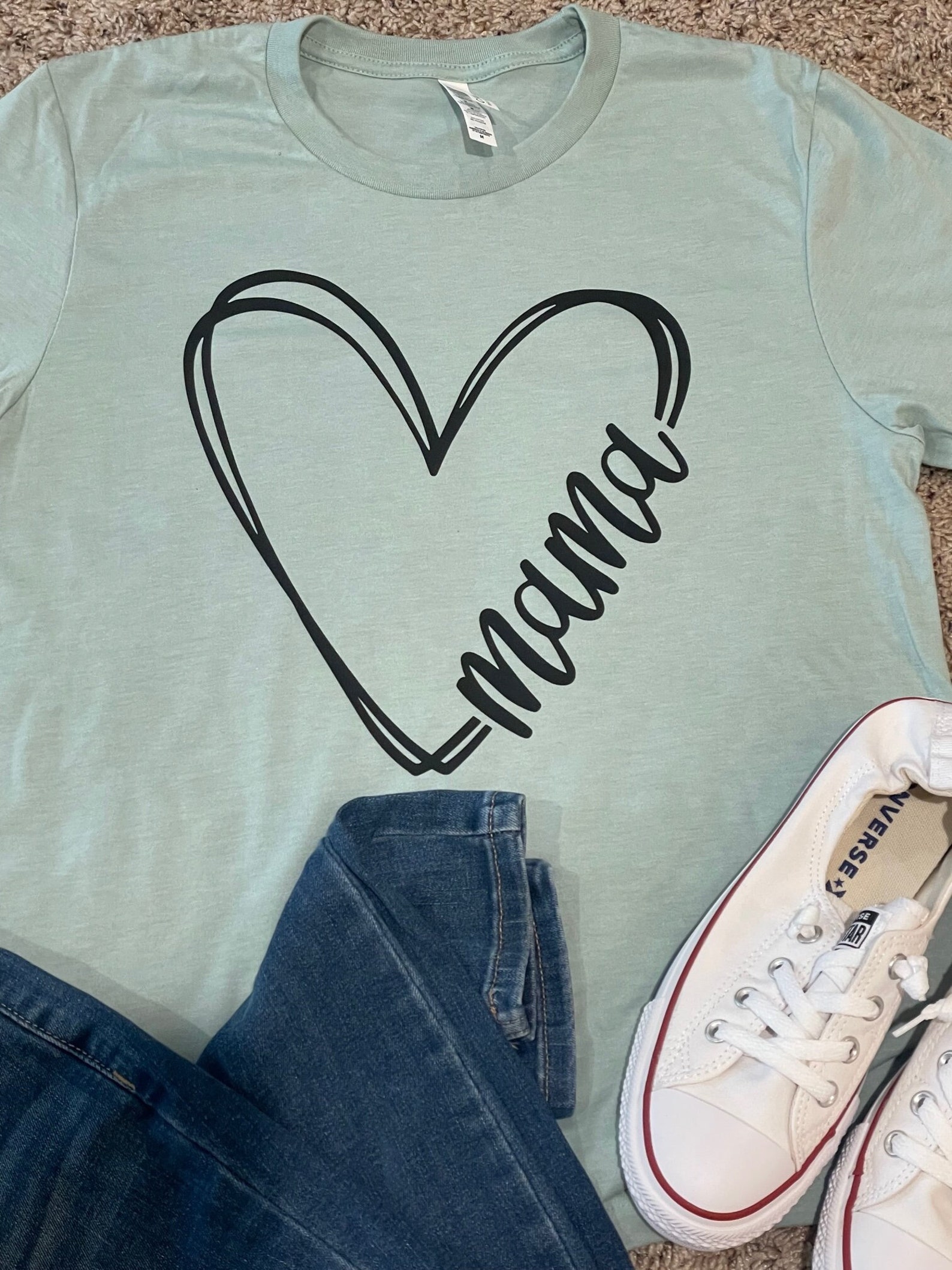 Mama Heart, Double Heart, Doodle Heart, Svg, Jpg, Digital Cut File ...