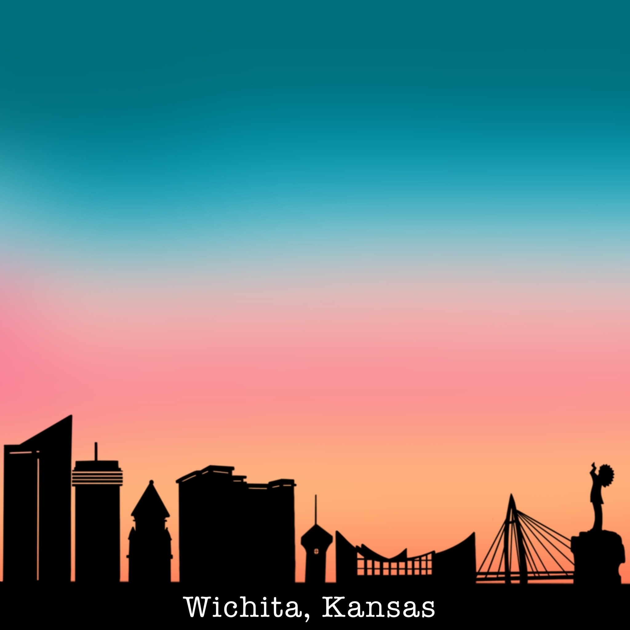 Wichita Kansas Skyline, Jpeg, Wichita Sunset, Downtown Wichita Kansas ...