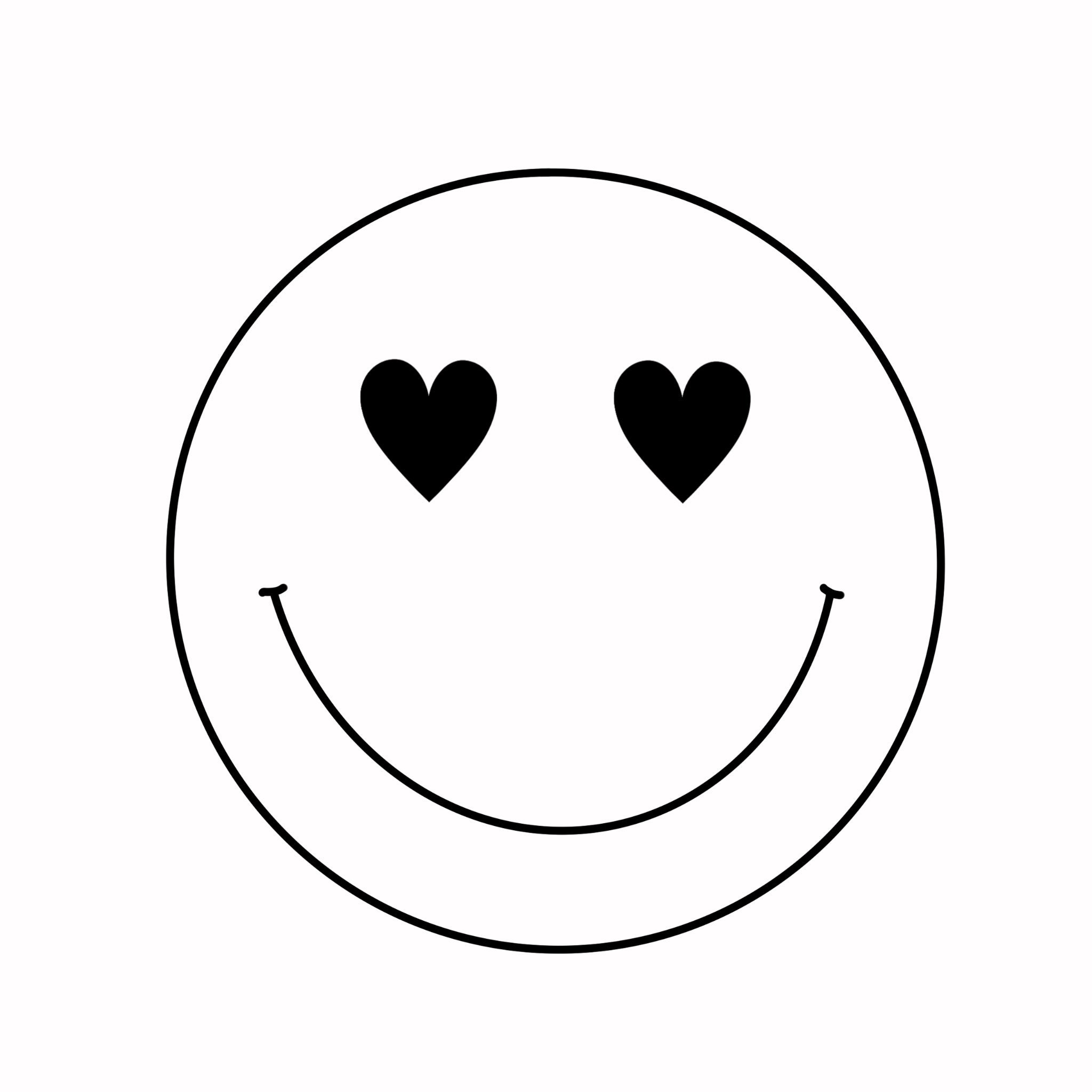 Valentine's Smiley Face SVG, Digital Cut File, Valentines Smile, Heart ...