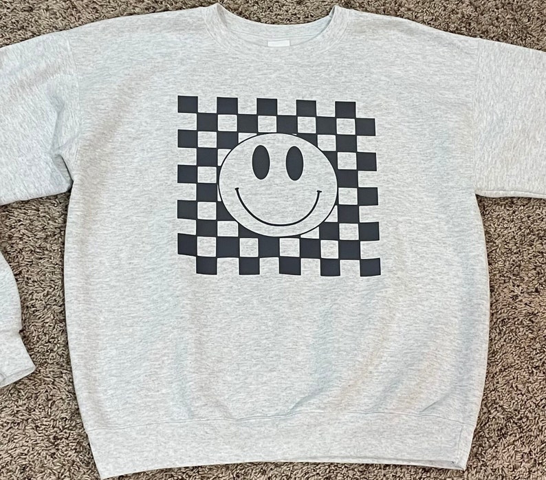 Checker Smile Face, Retro Smiley Face, SVG, DIGITAL Cut File, DIGITAL ...