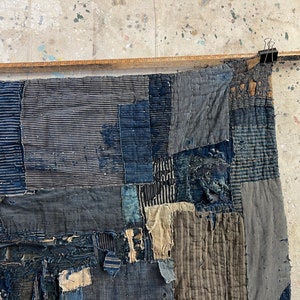 Vintage Japanese Indigo Dyed Patched Boro Rug 1303 - Etsy