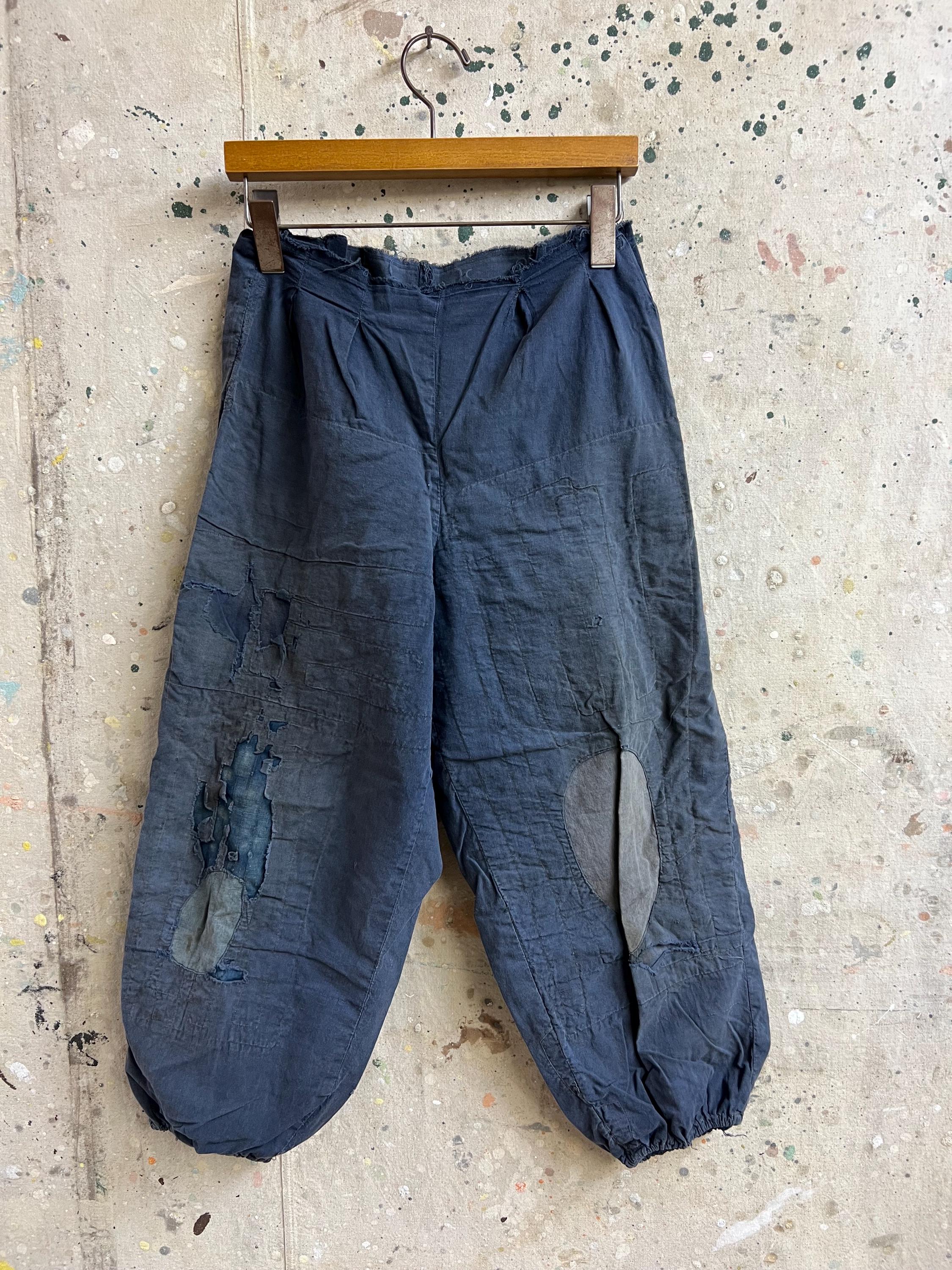 Vintage Japanese Famer’s Sun Fade Boro Patched Monpe Pants #3026 - Etsy