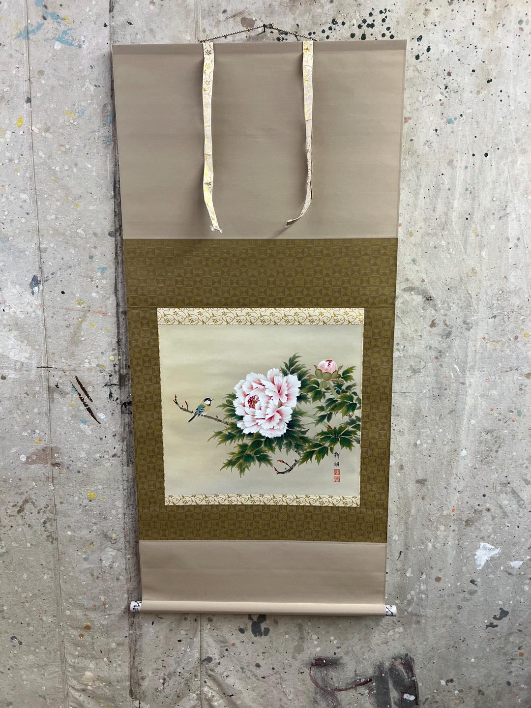 Vintage Japanese Kakejiku Hanging Scroll #2170 - Etsy