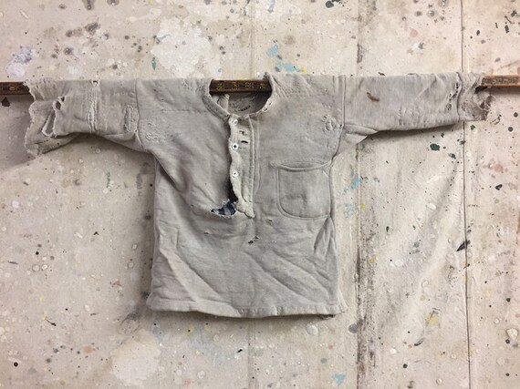 Vintage Japanese boro kids children sweatshirt - Gem