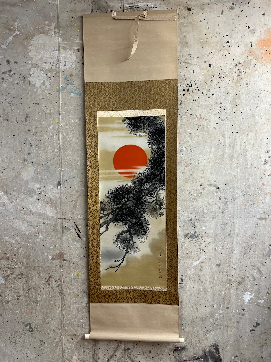 Vintage Japanese Kakejiku Hanging Scroll 1428 - Etsy