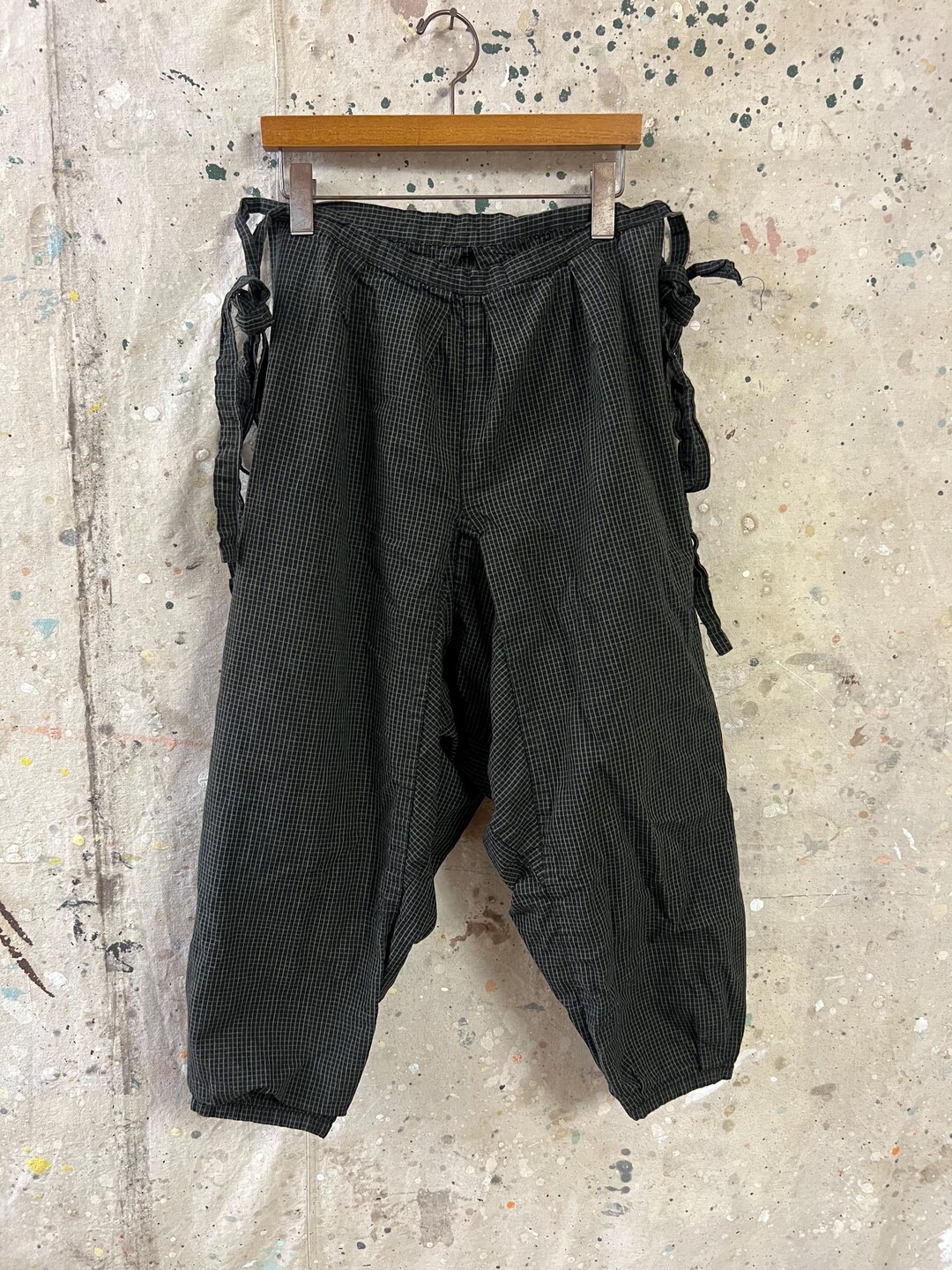 Vintage Japanese Famers Plaid Monpe Pants 2181 - Etsy