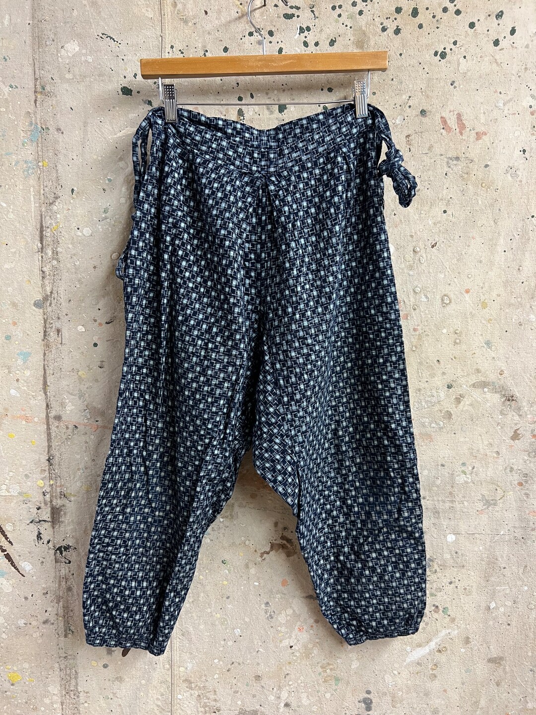 Vintage Japanese Famers Indigo Kasuri Dyed Monpe Pants 1954 - Etsy