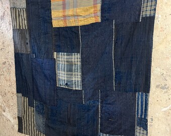 Vintage Japanese Super Large Sun Fade Indigo Dyed Rug #2324 - Etsy